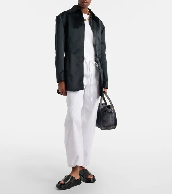 TOD'S Leather Slides - Black