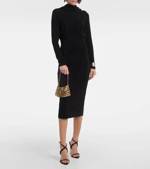 Saint Laurent Evening Mini Embroidered Shoulder Bag - Metallic