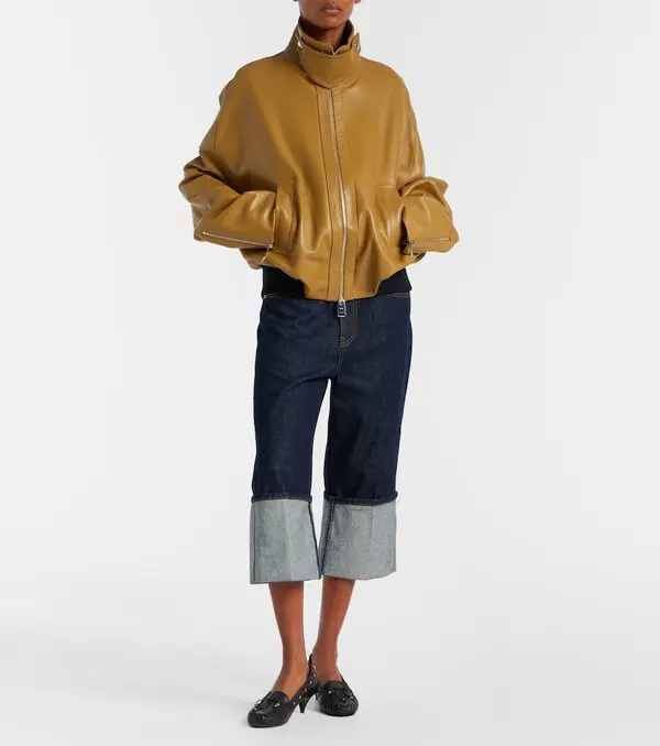 Khaite Boyle Cropped Wide-leg Jeans - Blue