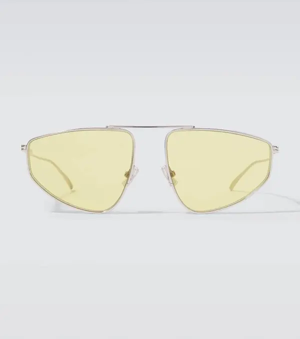 Bottega Veneta Aviator Sunglasses - Yellow