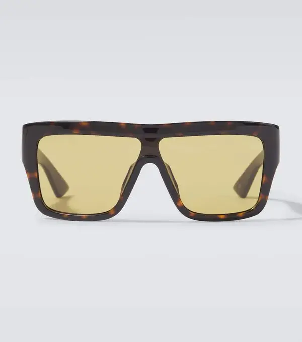 Bottega Veneta Flat-top Sunglasses - Brown