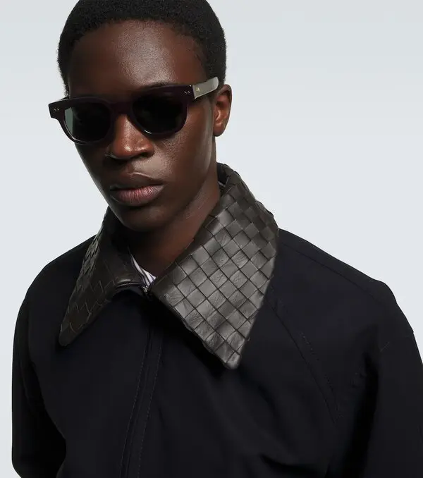Bottega Veneta Square Frame Sunglasses - Black