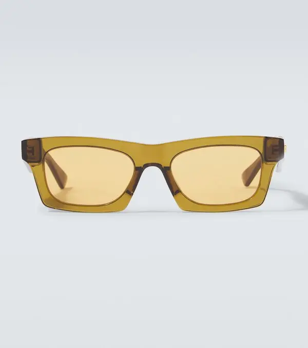 Bottega Veneta Square Frame Sunglasses - Green