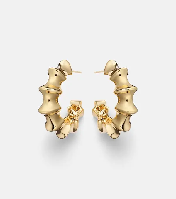 JENNIFER FISHER Murphy Mini Plated Hoop Earrings - Gold