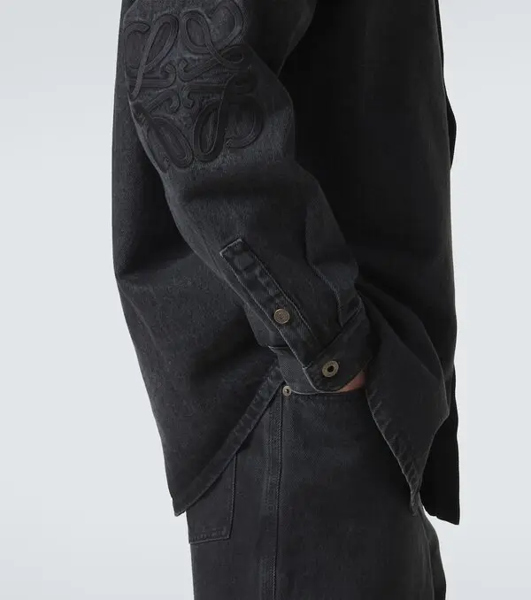 Loewe Anagram Denim Overshirt - Black
