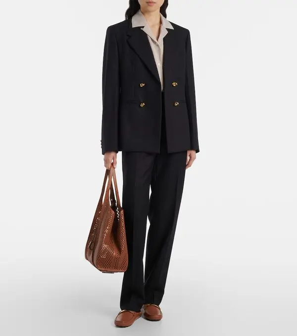 TOD'S Gommino Leather Mules With Buckle Detail - Brown