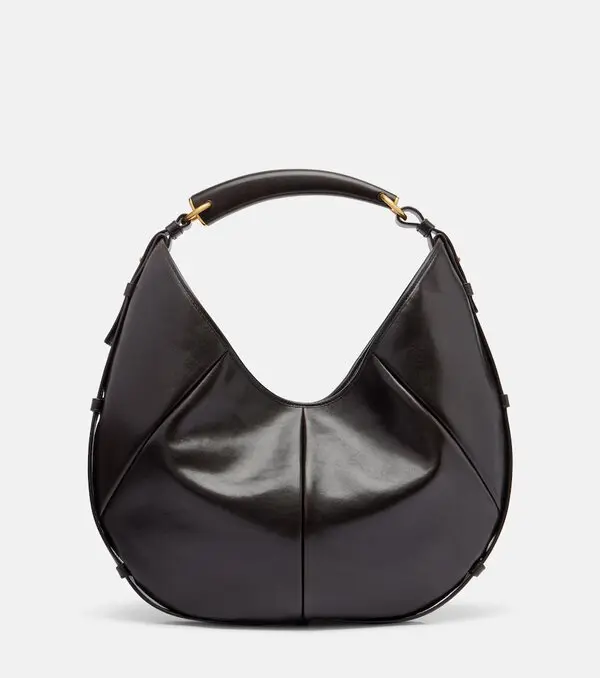 Saint Laurent Mombasa Medium Leather Shoulder Bag - Brown