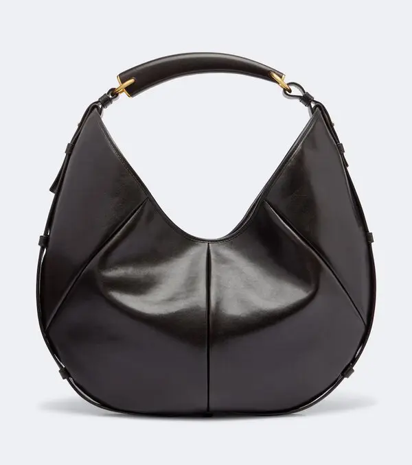 Saint Laurent Mombasa Medium Leather Shoulder Bag - Brown