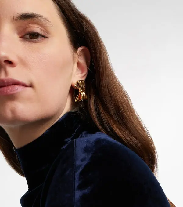 JENNIFER FISHER Bow Small Plated Earrings - Gold