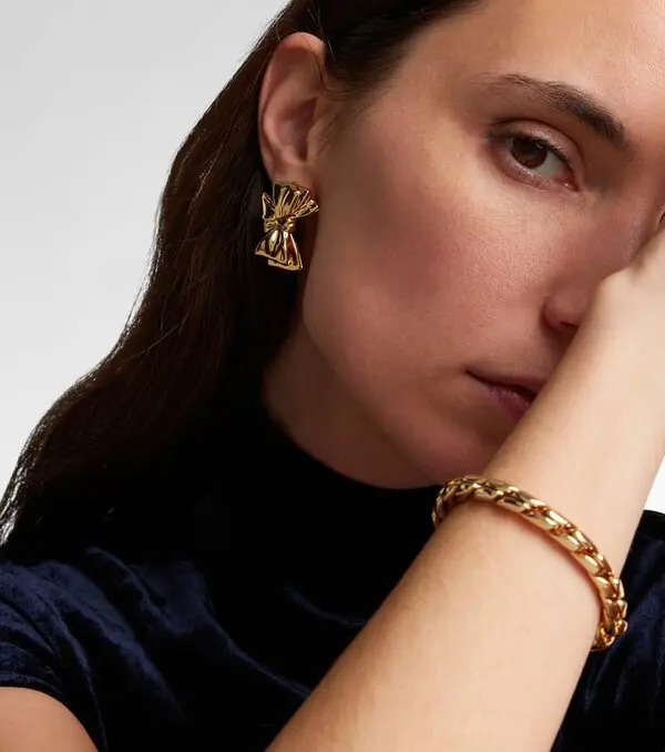 JENNIFER FISHER Bow Small Plated Earrings - Gold