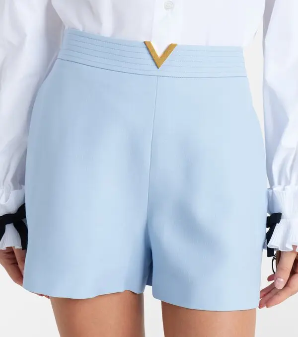 Valentino Garavani Crepe Couture Vgold Shorts