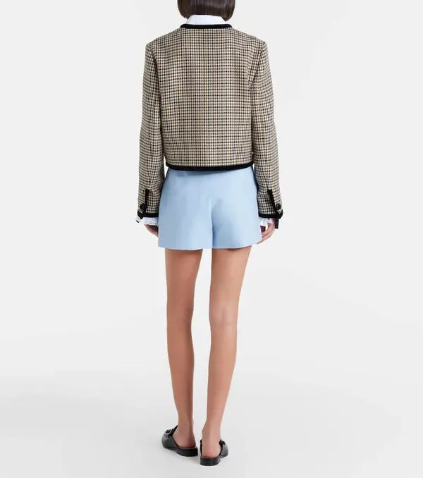 Valentino Garavani Crepe Couture Vgold Shorts