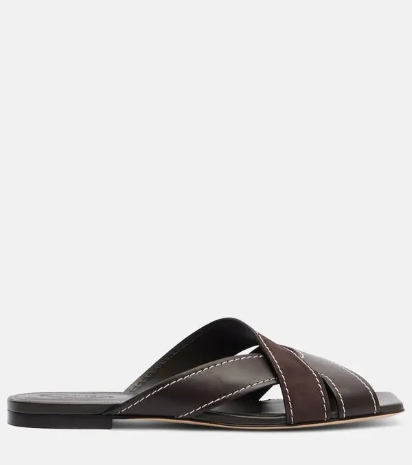TOD'S Leather Slides