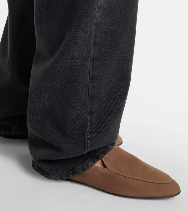 THE ROW Suede Loafers
