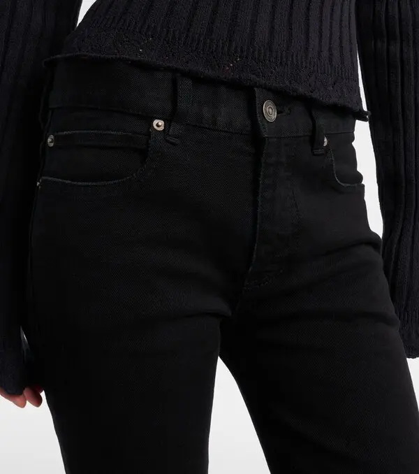 Balenciaga Low-rise Capri Jeans - Black