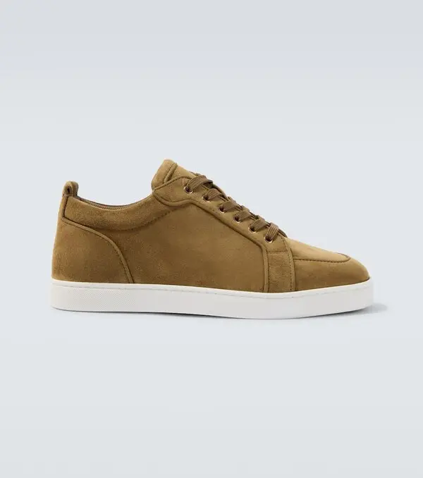 CHRISTIAN LOUBOUTIN Rantulow Suede Sneakers - Beige