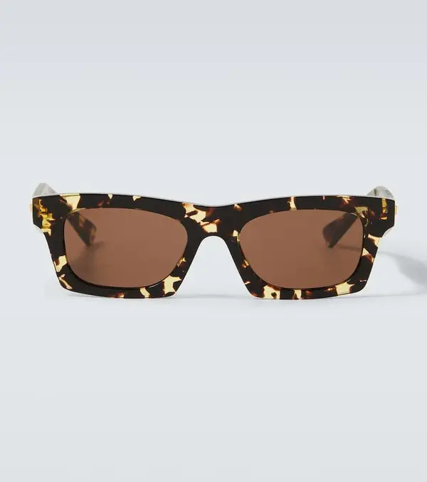 Bottega Veneta Classic Square Tortoiseshell Sunglasses - Brown