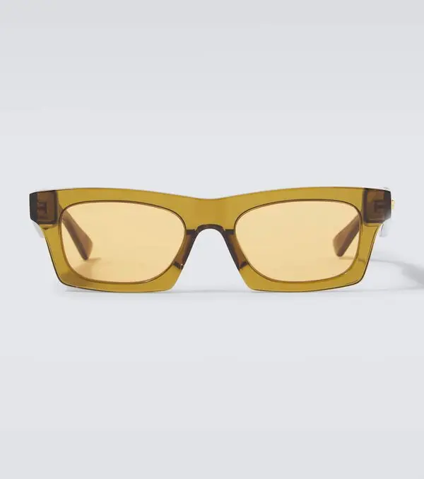Bottega Veneta Square Frame Sunglasses - Green