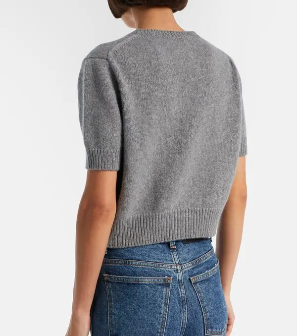 Khaite Jas Cashmere Top - Grey