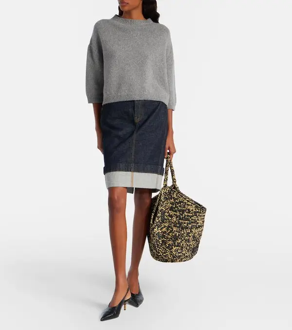 Khaite Sabina Cropped Cashmere Sweater
