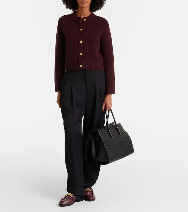 Bottega Veneta Barbara Medium Leather Tote Bag - Black