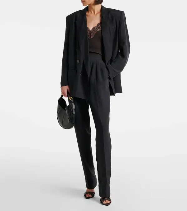 Saint Laurent Mombasa Small Shoulder Bag - Black