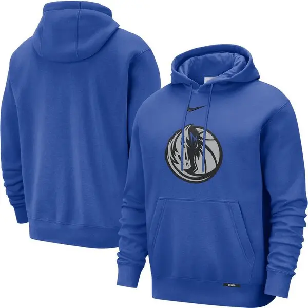 Nike Dallas Mavericks 2025/26 City Edition Essential Logo Remix Hoodie - Blue