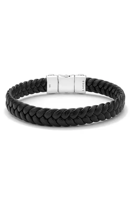 Lagos Anthem Leather Bracelet - Silver