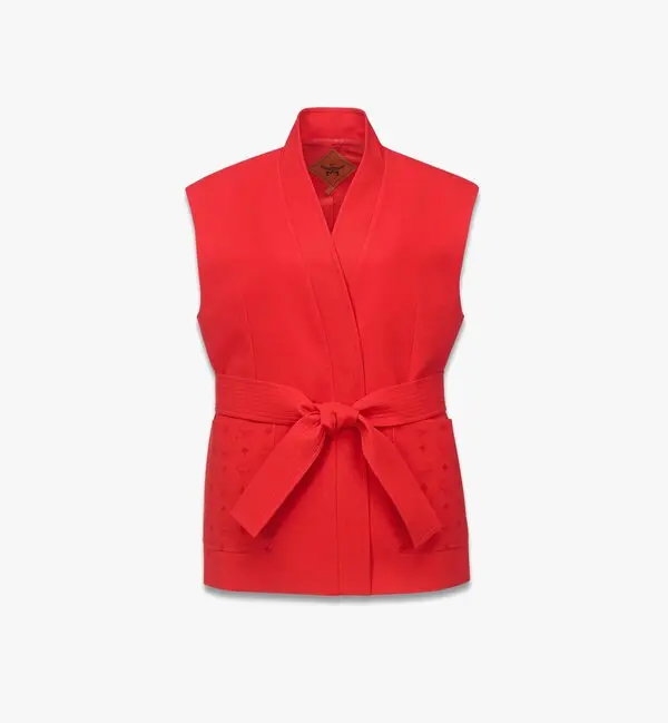 Mcm Belted Oversized Vest
