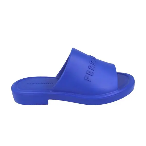 FERRAGAMO Giuneva Slide - Blue