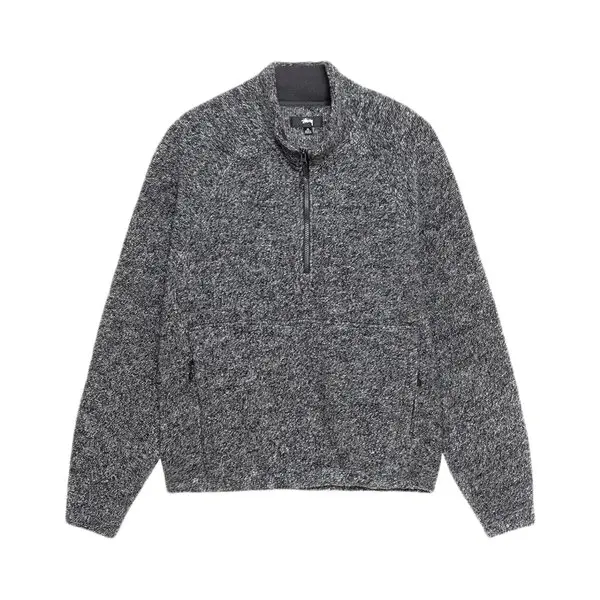 StÜssy Wool Blend Sherpa Mock Neck Pullover