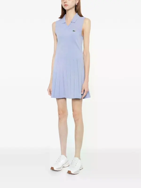 Lacoste Logo-embroidered Mini Dress