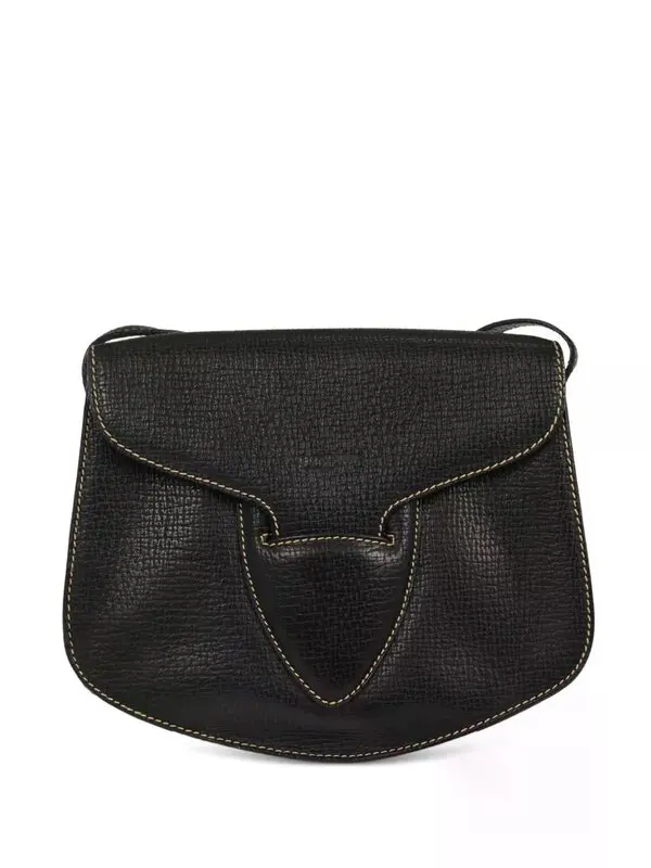 Loewe 1990-2000s Topstitch Shoulder Bag