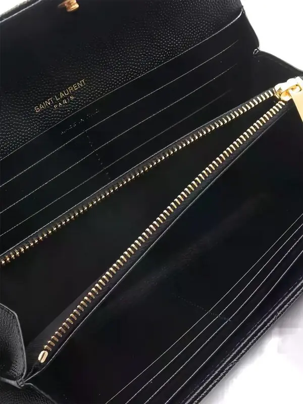 Saint Laurent 20s Monogram Bi-fold Leather Wallet