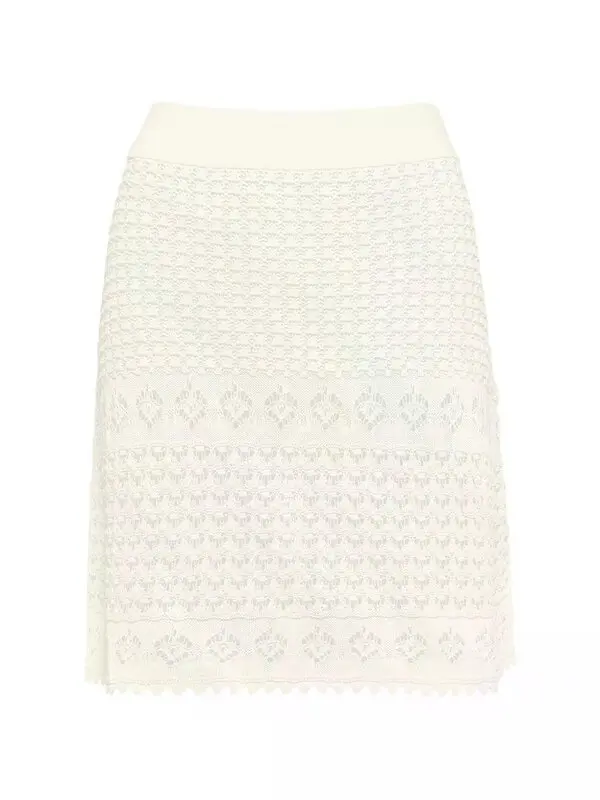 ERES Crocheted Mini Skirt - White