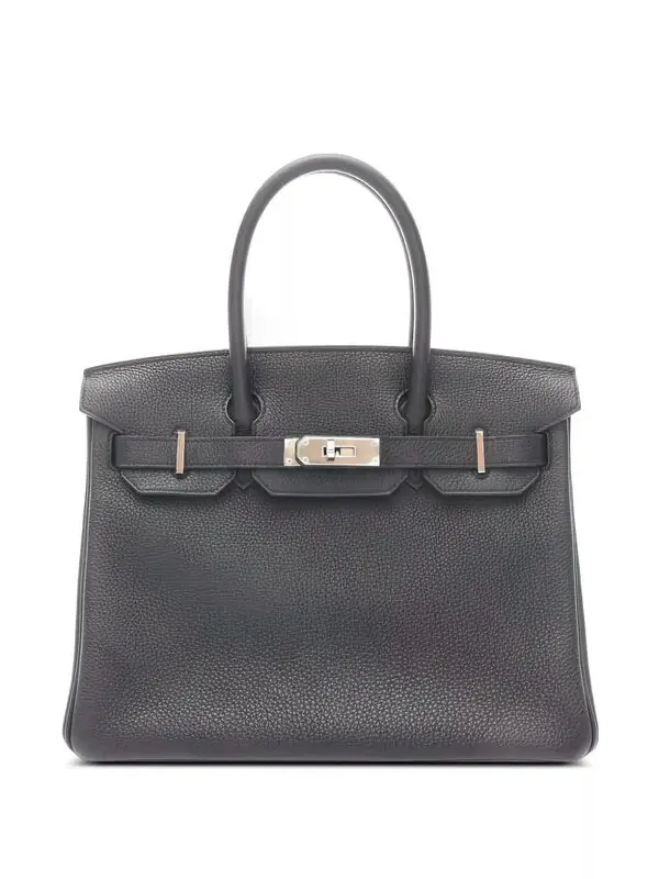 Hermès 2016 Birkin 30 Top Handle Tote Bag - Black