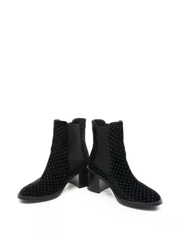 JIMMY CHOO 2000s Velvet Chelsea Boots
