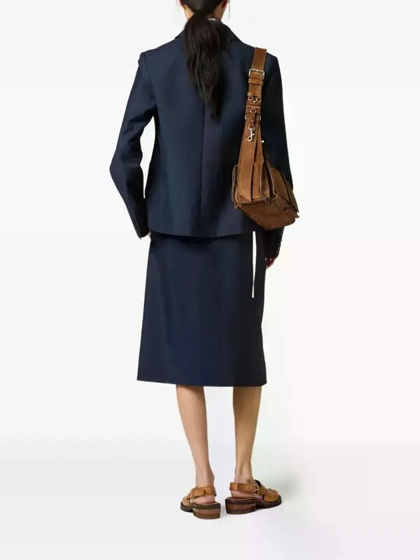 Miu Miu Embroidered Midi Skirt