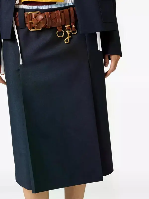 Miu Miu Embroidered Midi Skirt