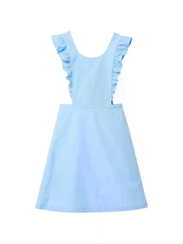 Miu Miu Ruffled Poplin Midi Dress