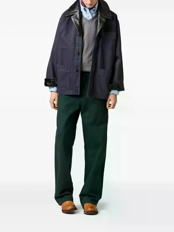 Miu Miu Embroidered Poplin Shirt