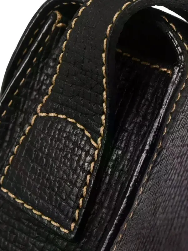 Loewe 1990-2000s Topstitch Shoulder Bag