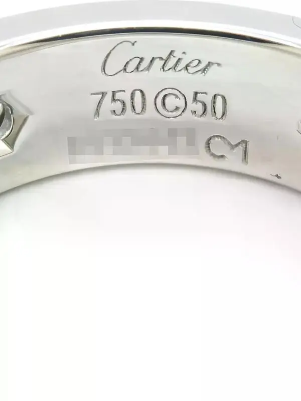 Cartier 2006 18k White Gold Love Diamond Ring - Silver