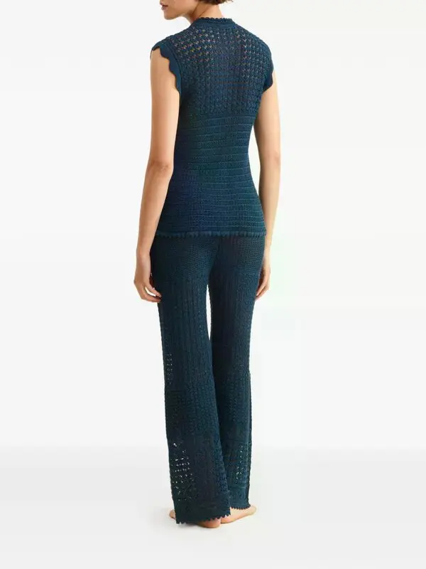 ERES Aurora Crochet-knit Top - Blue