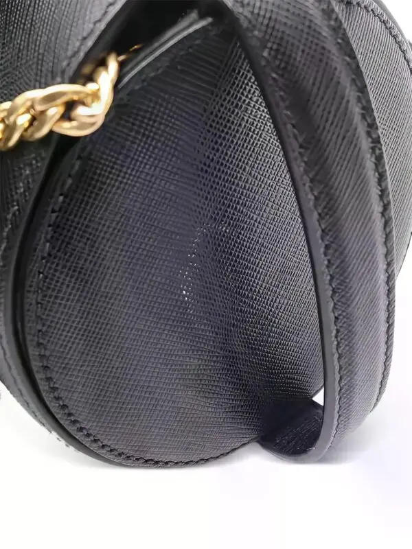 Prada 1910s Saffiano Leather Handbag - Black