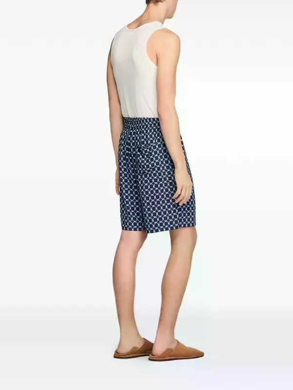 Sandro Printed Flowy Shorts