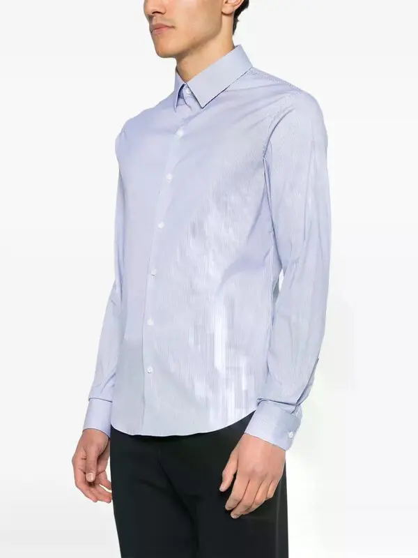 Sandro Striped Buttoned Shirt - Blue