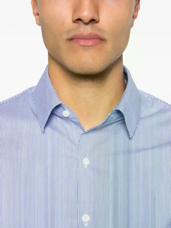 Sandro Striped Buttoned Shirt - Blue