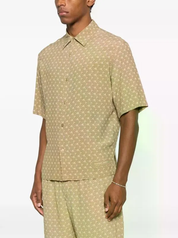 Sandro Loose-fit Chain Link Print Shirt - Neutrals