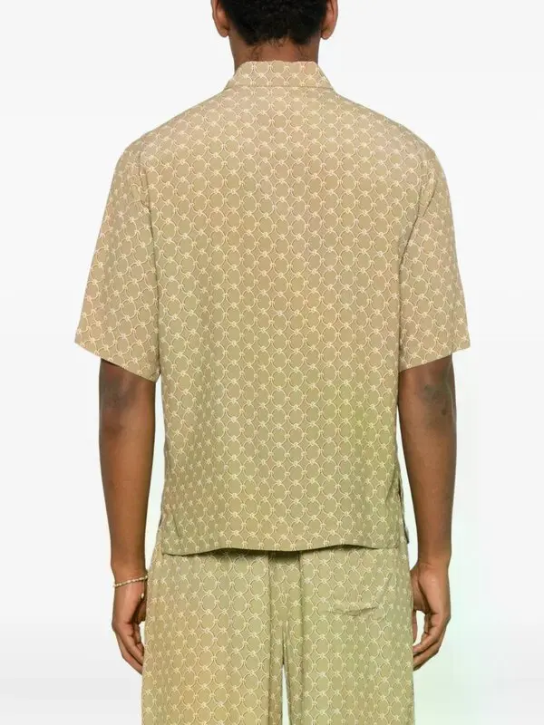 Sandro Loose-fit Chain Link Print Shirt - Neutrals